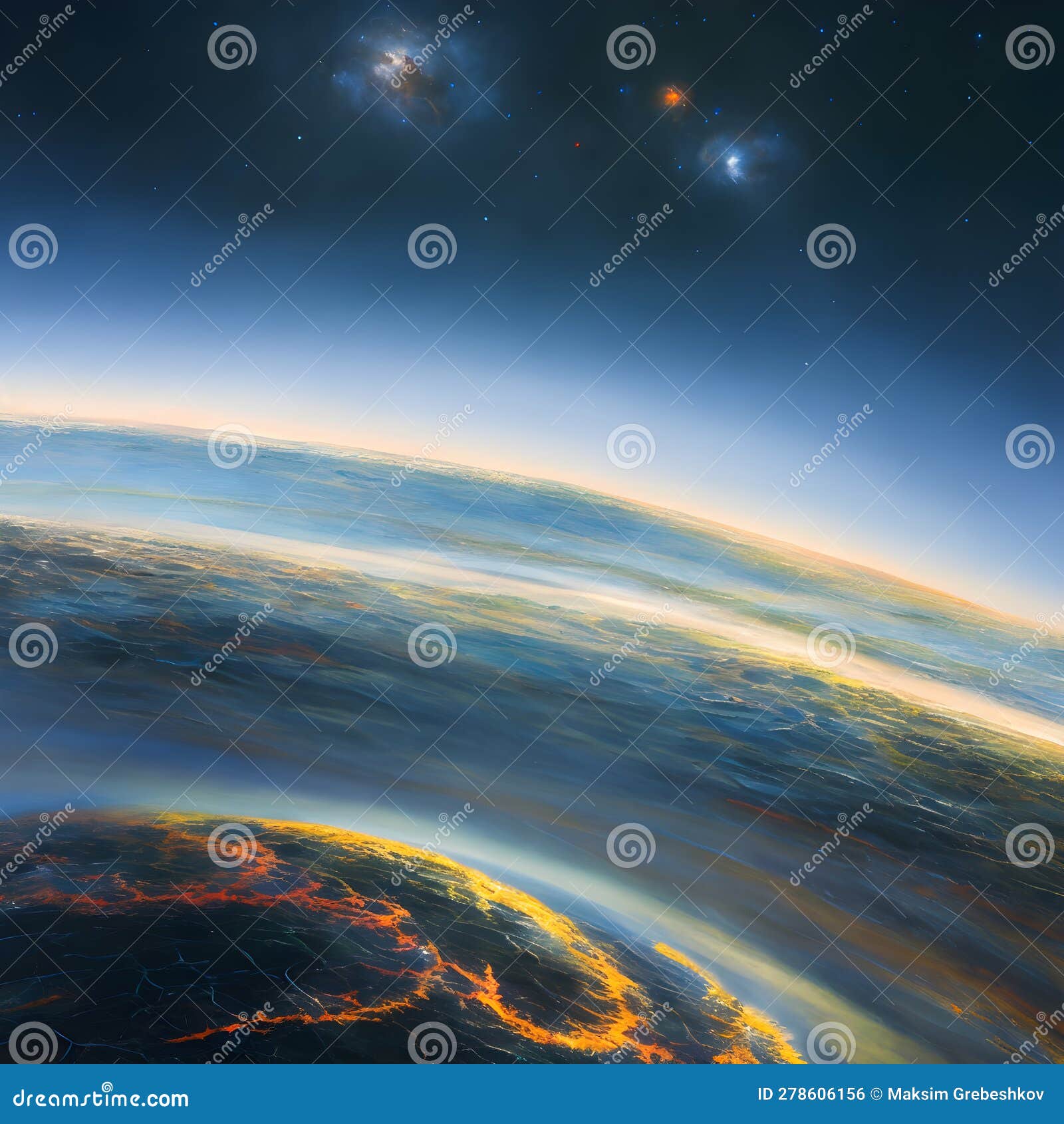 End of the World, Planet Explosion. Generative Ai Stock Illustration ...