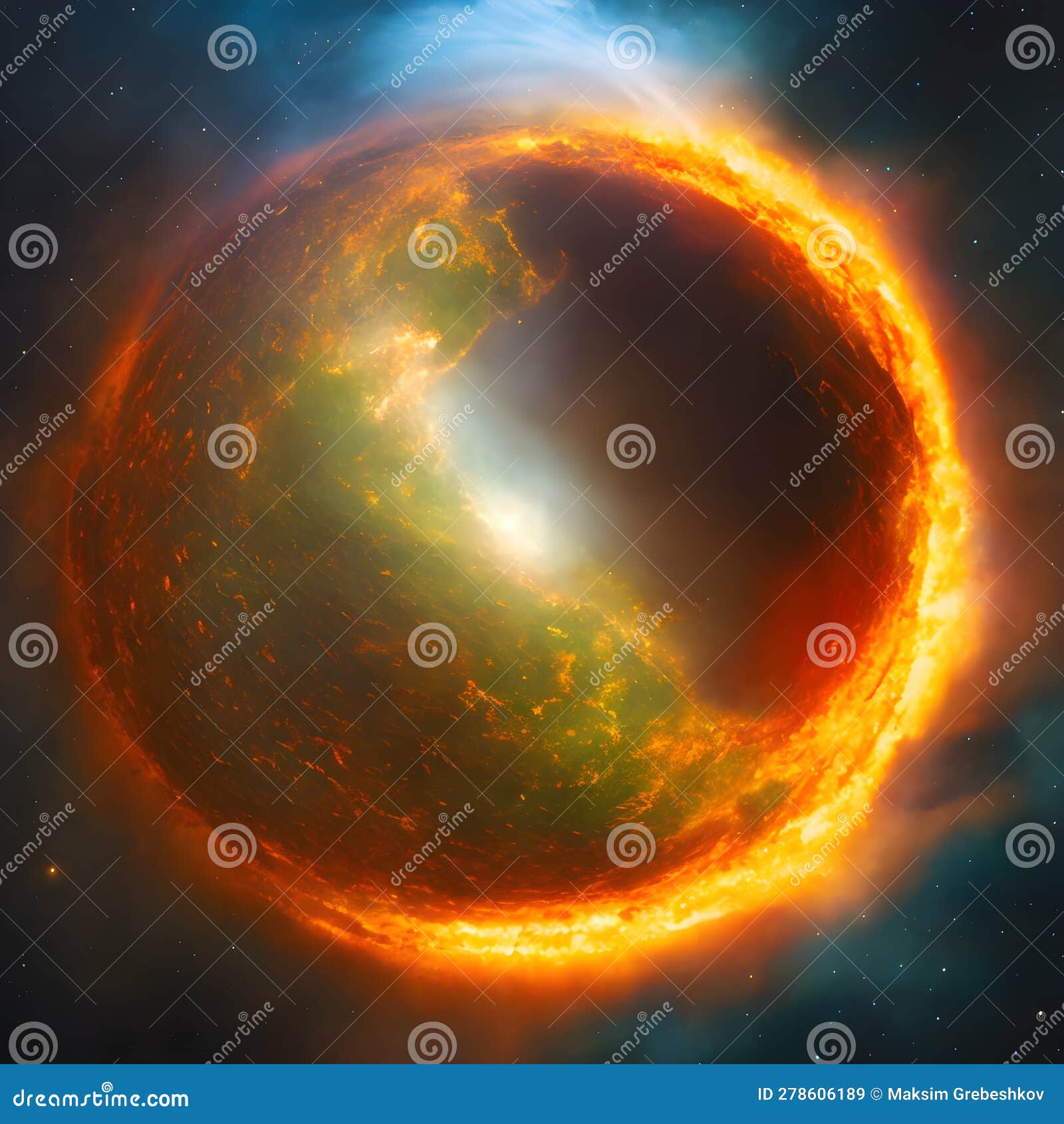 End of the World, Planet Explosion. Generative Ai Stock Illustration ...