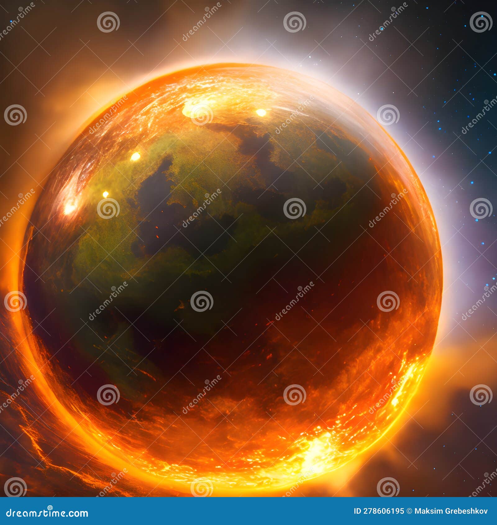 End of the World, Planet Explosion. Generative Ai Stock Illustration ...