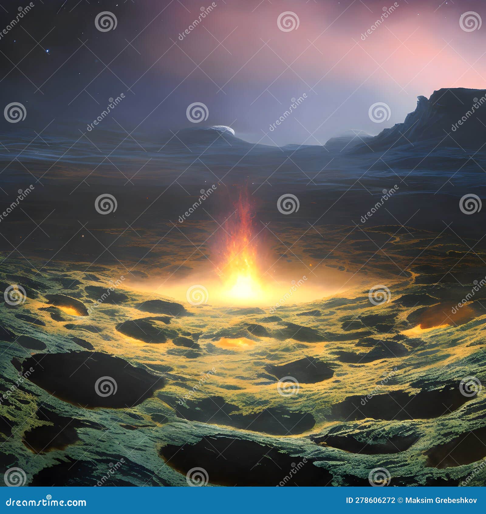 End of the World, Planet Explosion. Generative Ai Stock Illustration ...