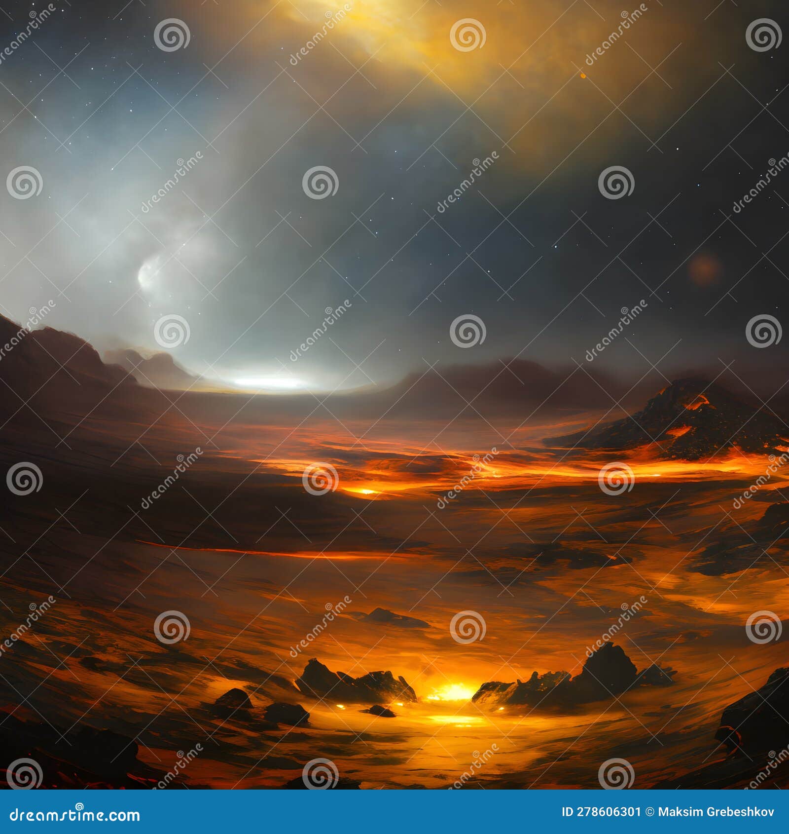 End of the World, Planet Explosion. Generative Ai Stock Illustration ...