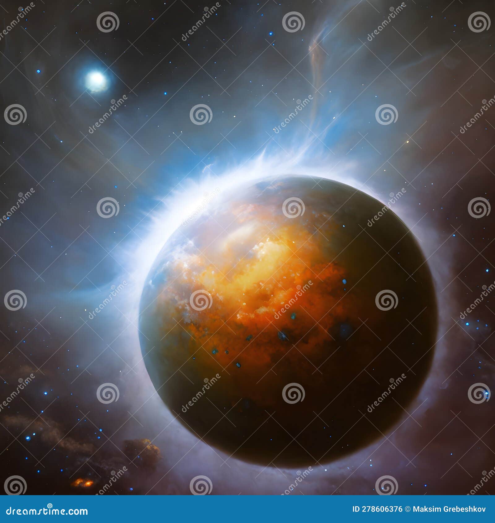 End of the World, Planet Explosion. Generative Ai Stock Illustration ...