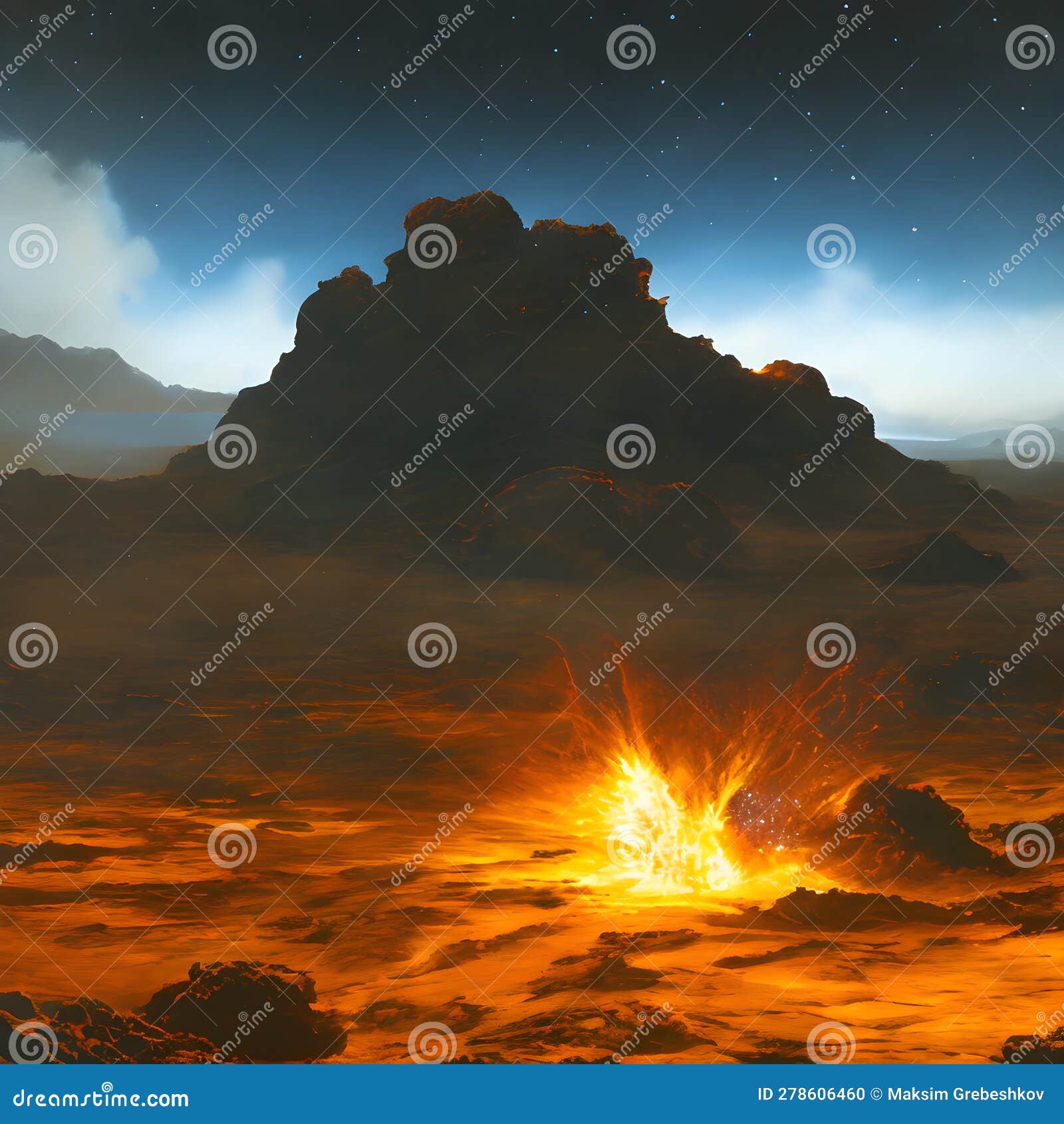 End of the World, Planet Explosion. Generative Ai Stock Illustration ...