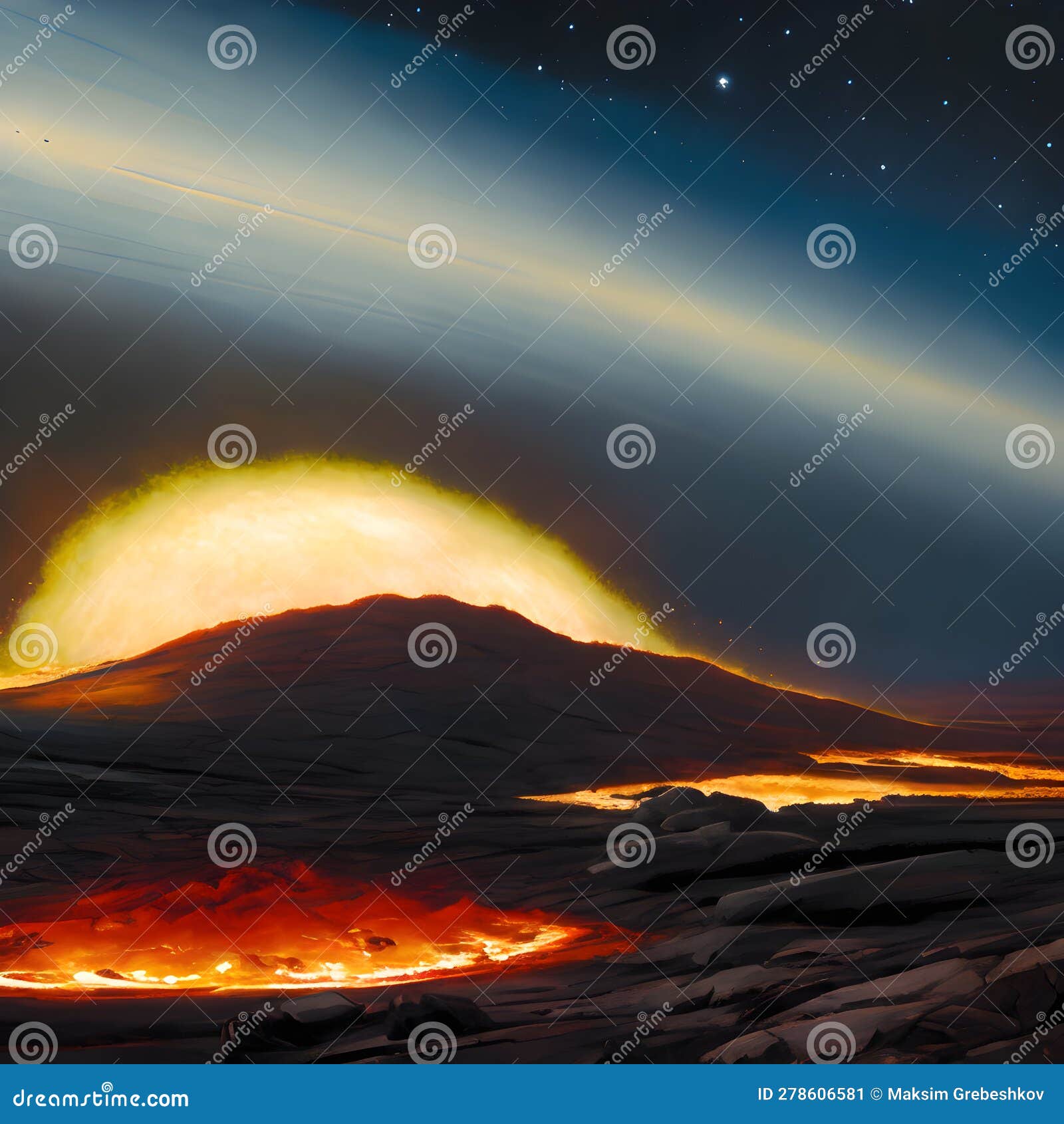 End of the World, Planet Explosion. Generative Ai Stock Illustration ...