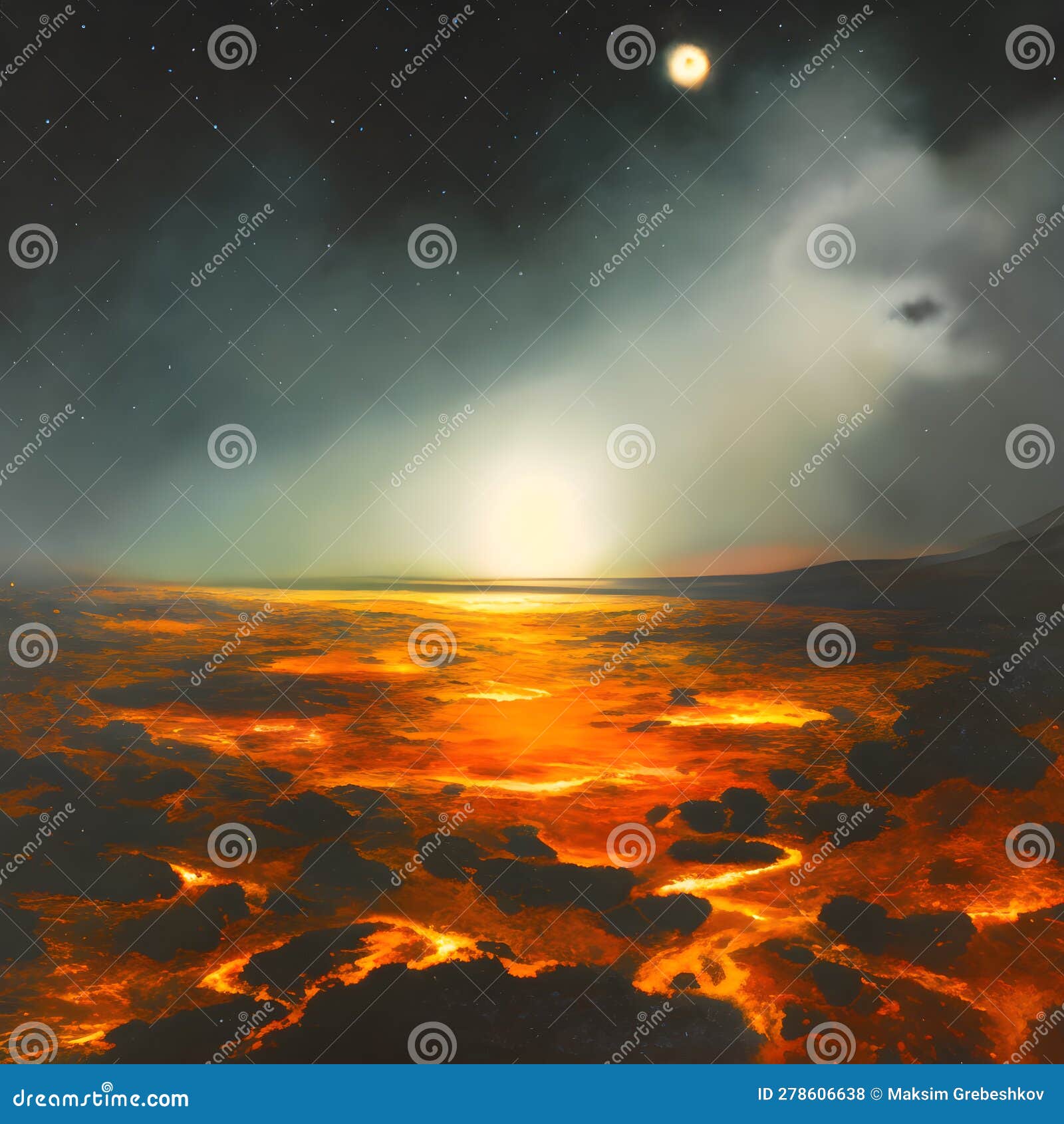 End of the World, Planet Explosion. Generative Ai Stock Illustration ...