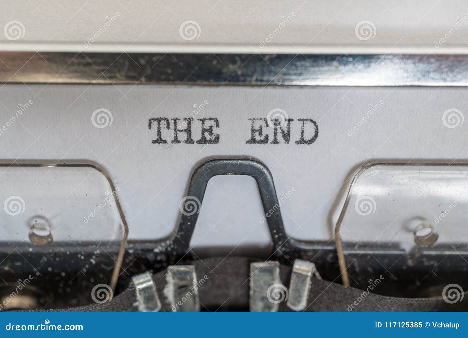 The End is Written on Paper with Typewriter Stock Image - Image of ...