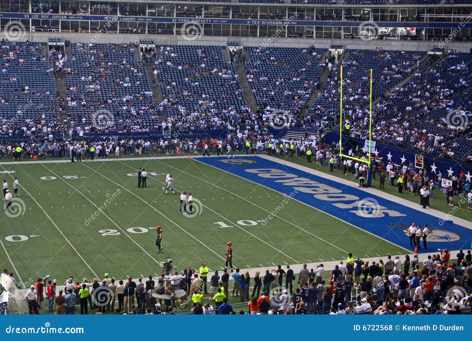 End Zone Del Estadio De Tejas De Los Vaqueros Foto de archivo editorial ...