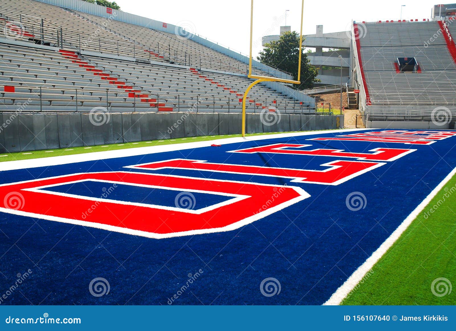 The End Zone of Vaught Hemingway Stadium Editorial Image - Image of ...