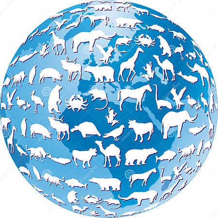 Endangered animals global stock vector. Illustration of wildlife - 11251879