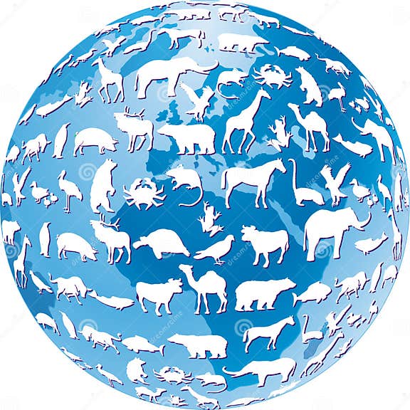 Endangered animals global stock vector. Illustration of wildlife - 11251879