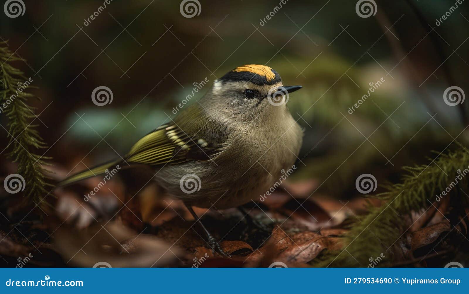 Endangered Nuthatch Rests on Grass, Front View, Tranquil Scene ...