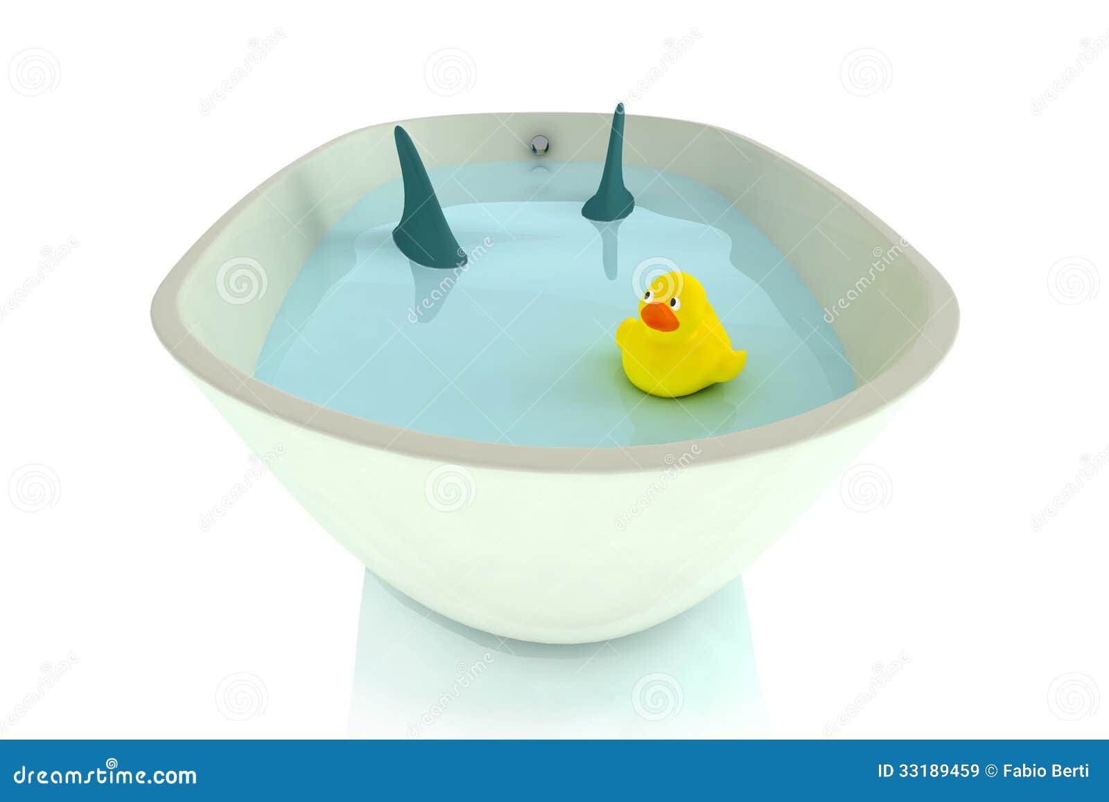 Scared Duck Vector Illustration | CartoonDealer.com #15232782