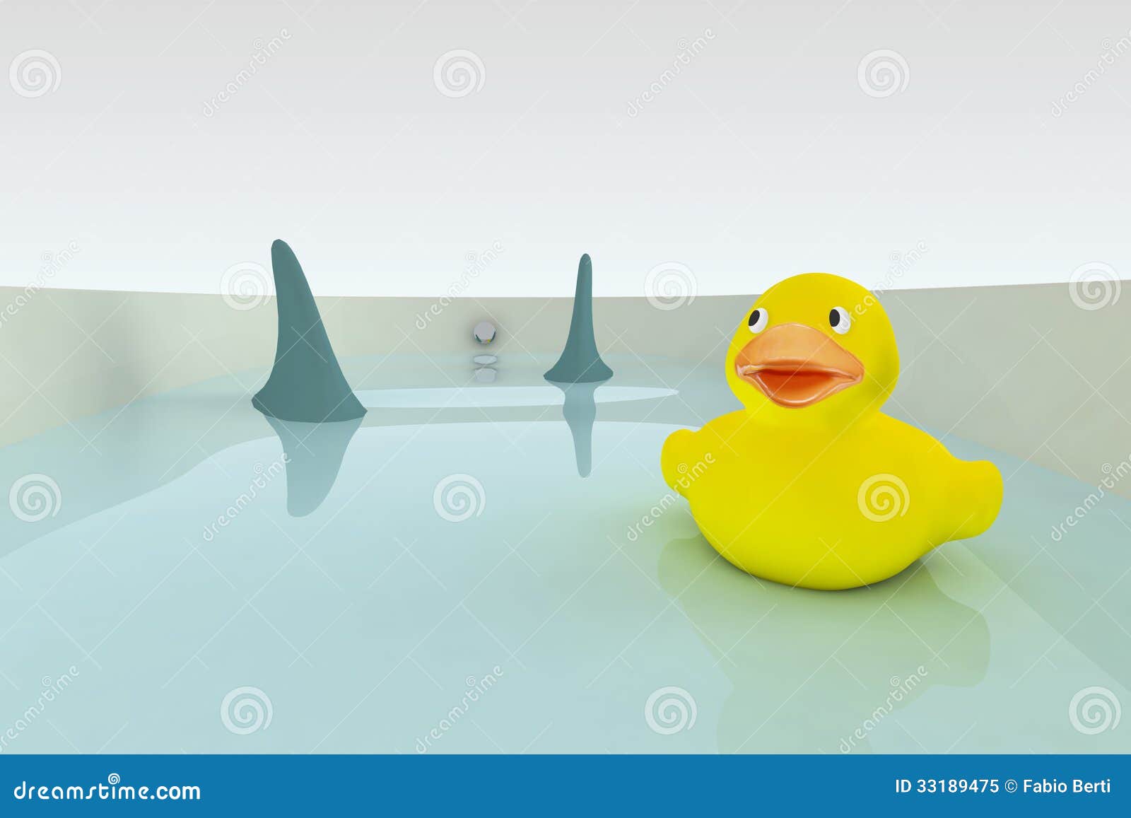 Scared Duck Vector Illustration | CartoonDealer.com #15232782