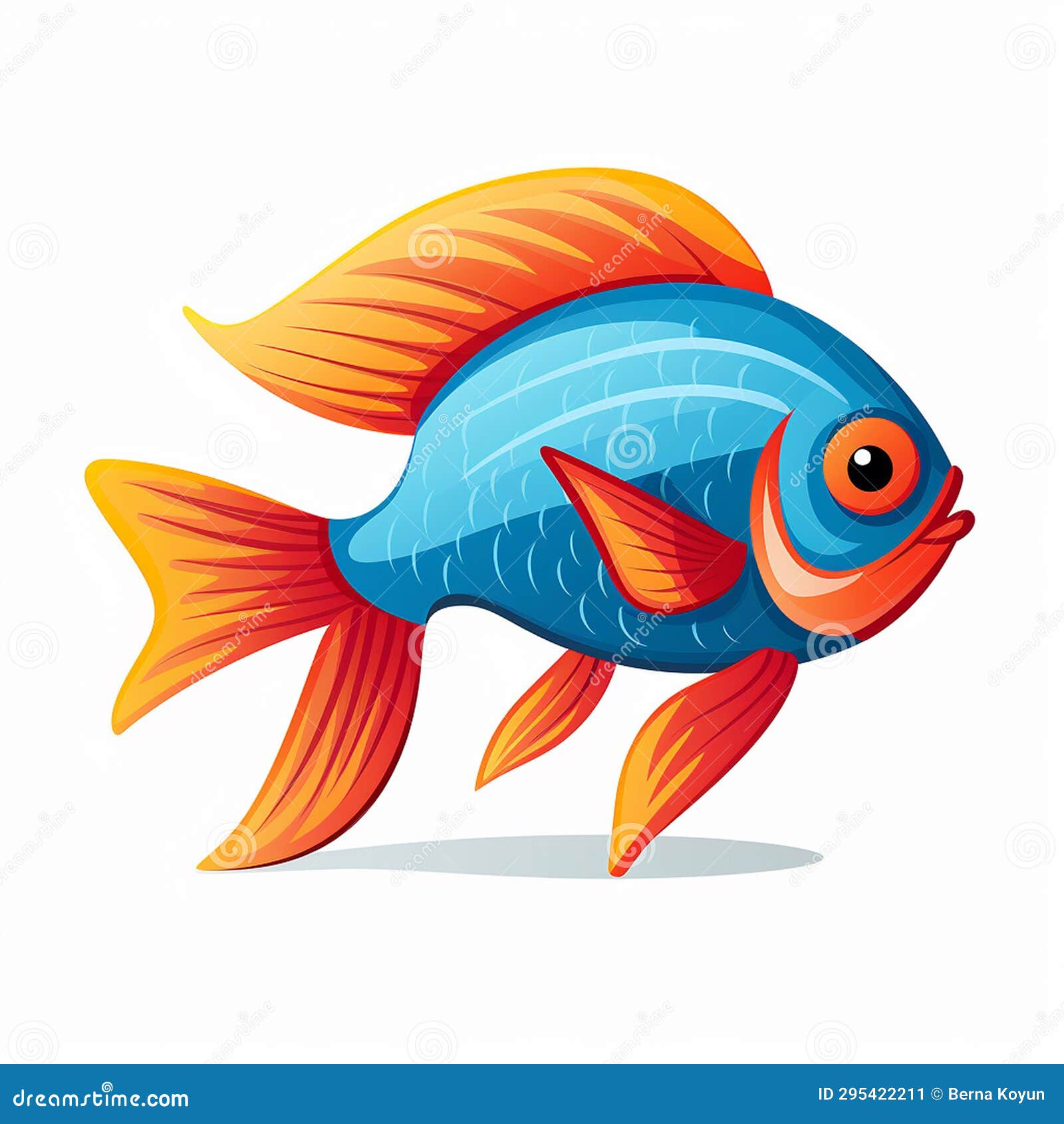 Endangered Sea Turtle Swimming in the Waves Stock Illustration ...