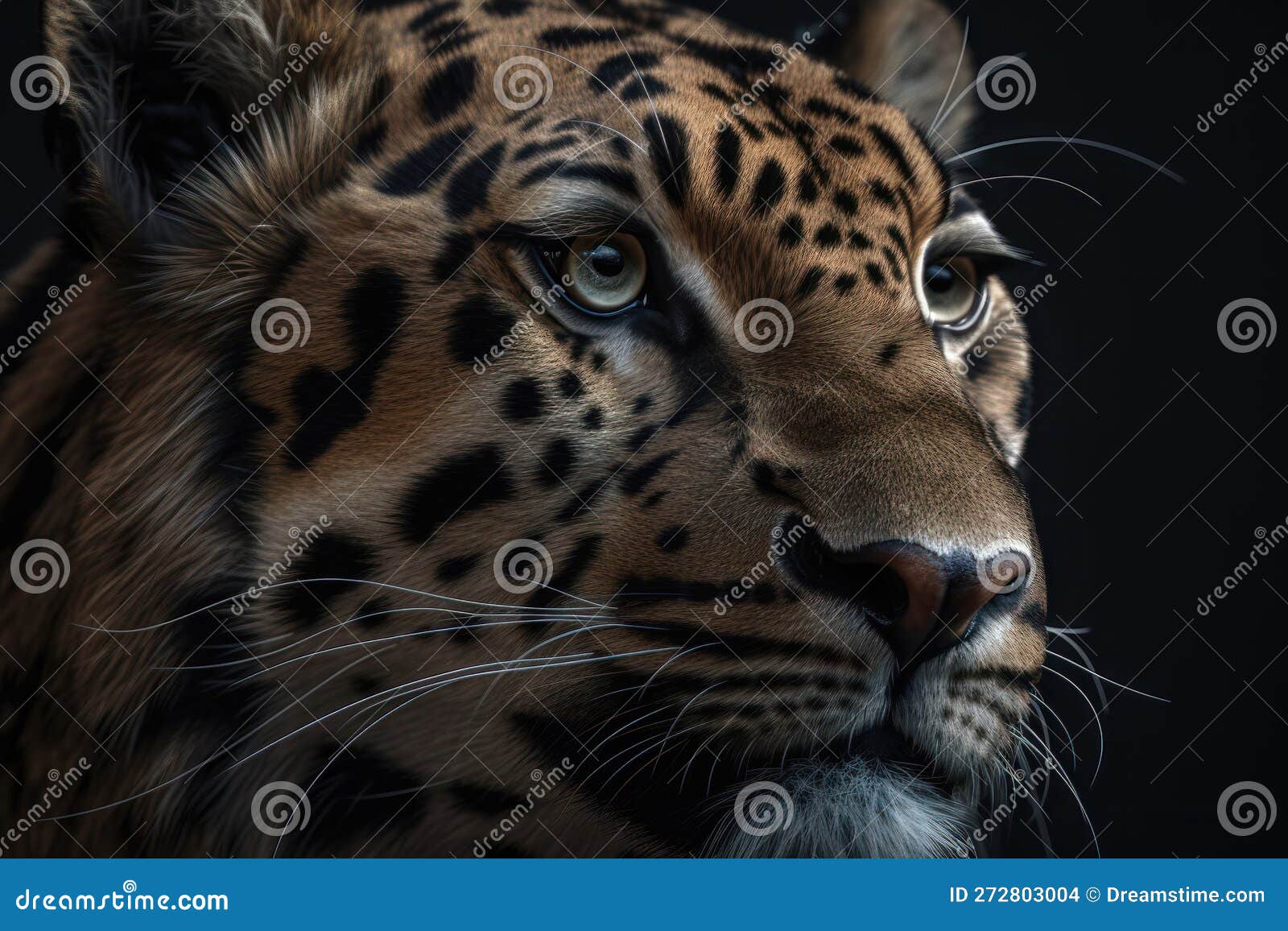 Endangered Species. Leopard Portrait. AI Generated Stock Illustration ...