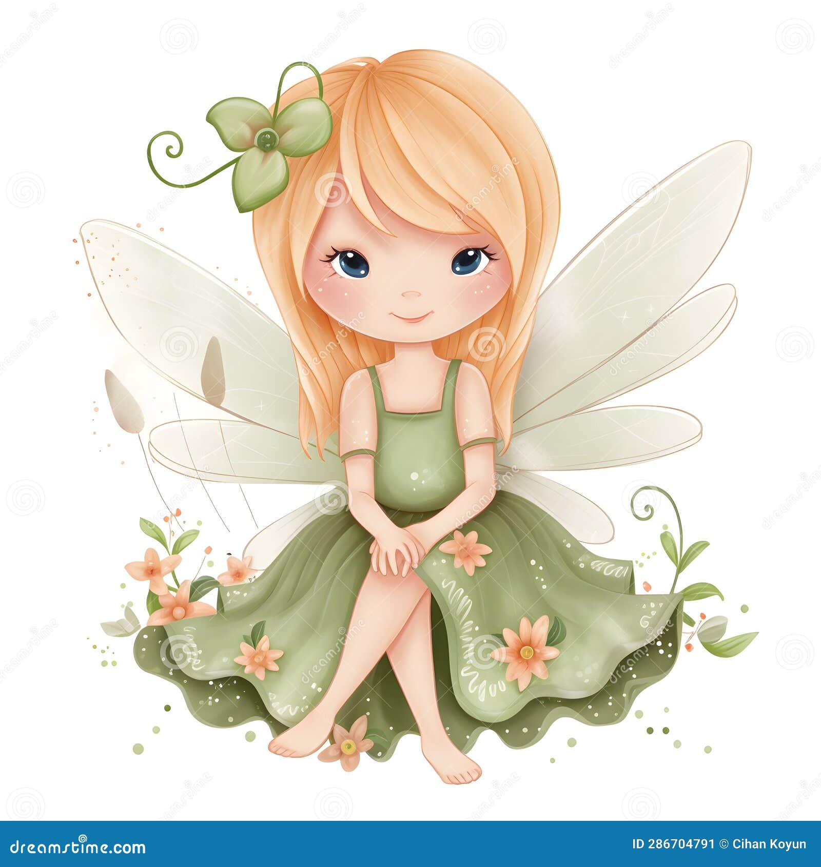 Endearing pixie art stock image. Image of vector, romantic - 286704791