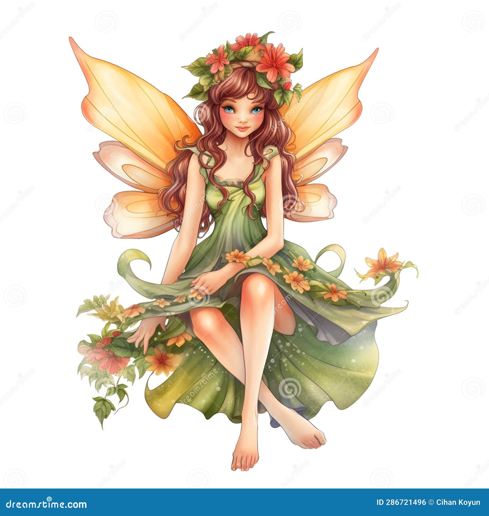 Endearing pixie art stock illustration. Illustration of troll - 286721496