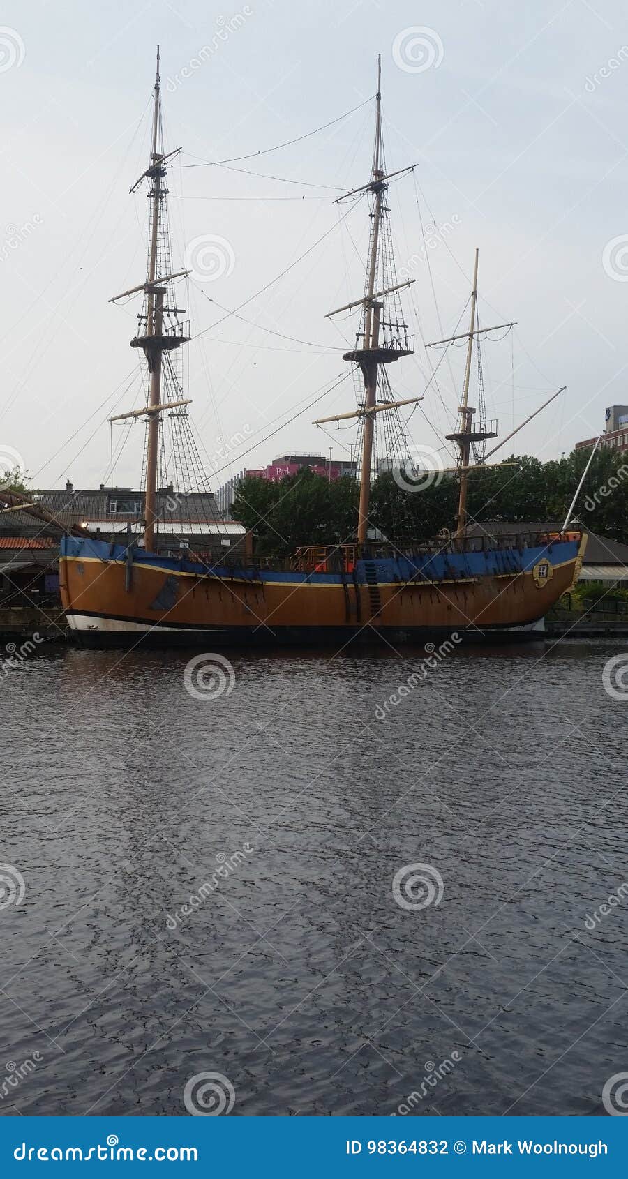 HMS Bark Endeavour Ship at Stockton on Tees Stock Photo - Image of bark ...