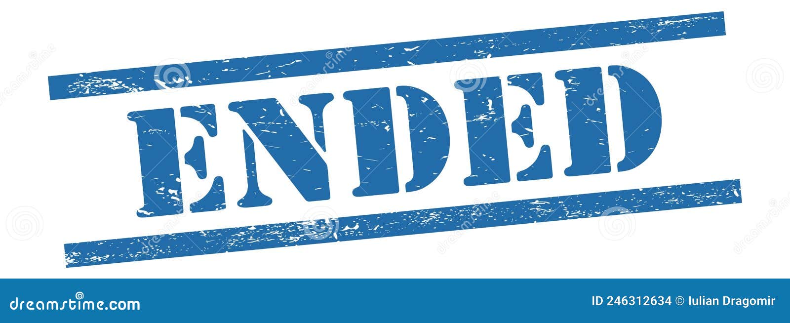 ENDED Text On Black Red Sticker Stamp Royalty-Free Stock Image ...