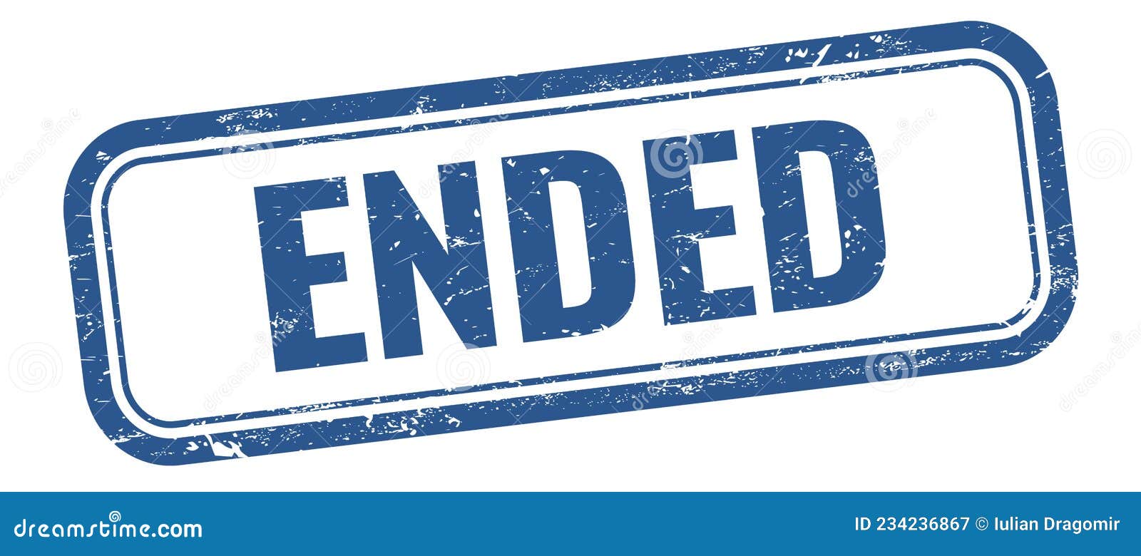 ENDED Text On Black Red Sticker Stamp Royalty-Free Stock Image ...