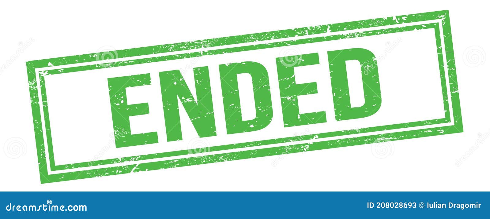 ENDED Text On Black Red Sticker Stamp Royalty-Free Stock Image ...