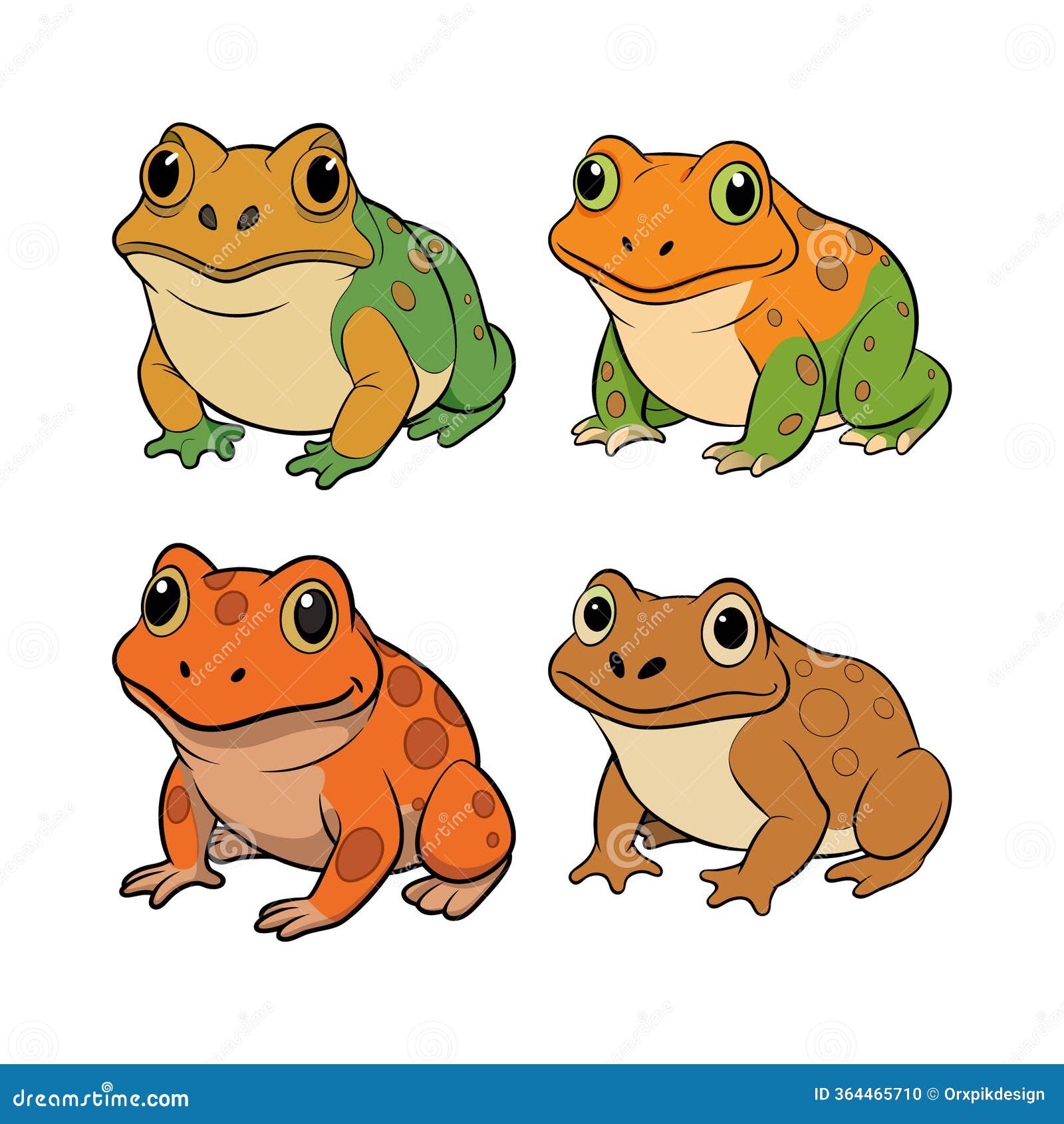 Endemic Toad Coloring Page For Kids Royalty-Free Stock Photography ...