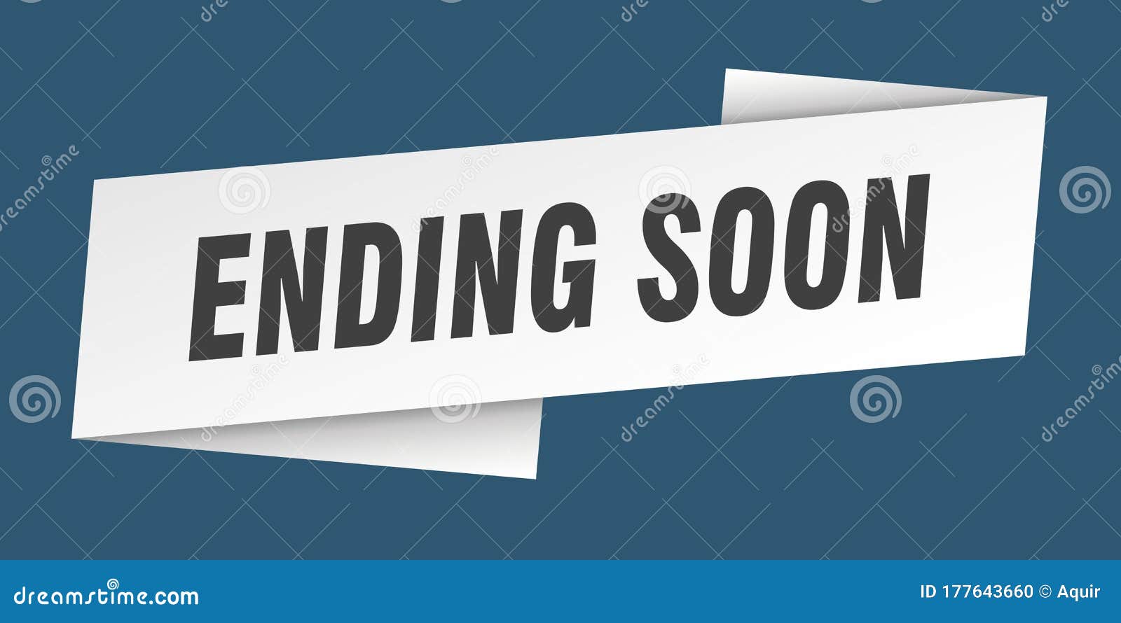 Ending Soon Banner Template. Ending Soon Ribbon Label Stock Vector ...