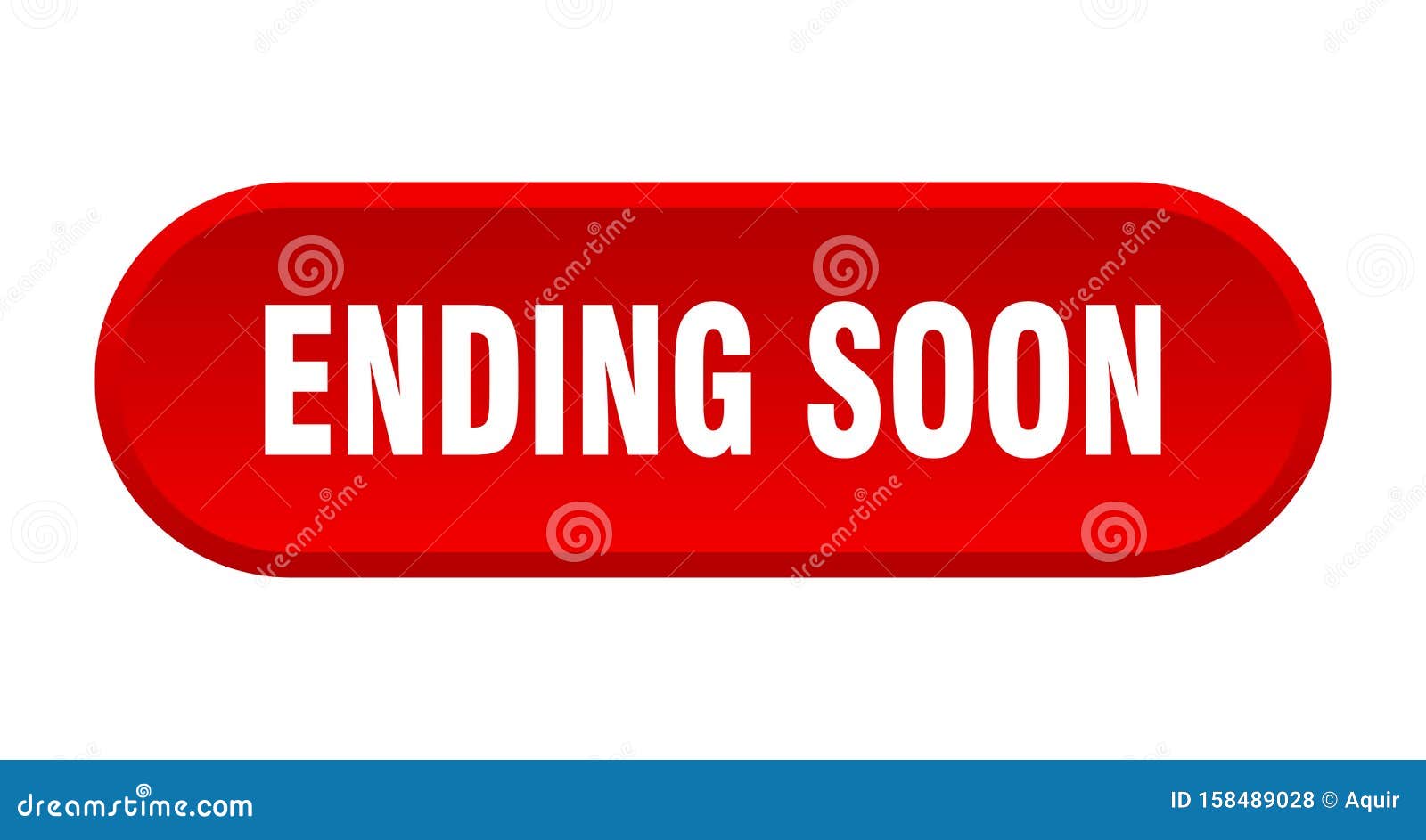 Ending soon button stock vector. Illustration of soon - 158489028