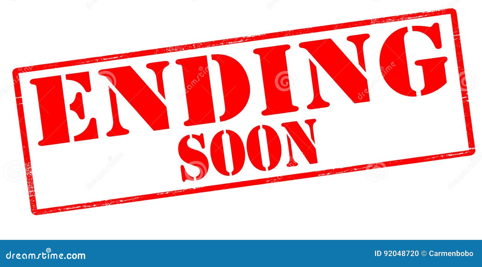 Ending soon stock illustration. Illustration of symbol - 92048720