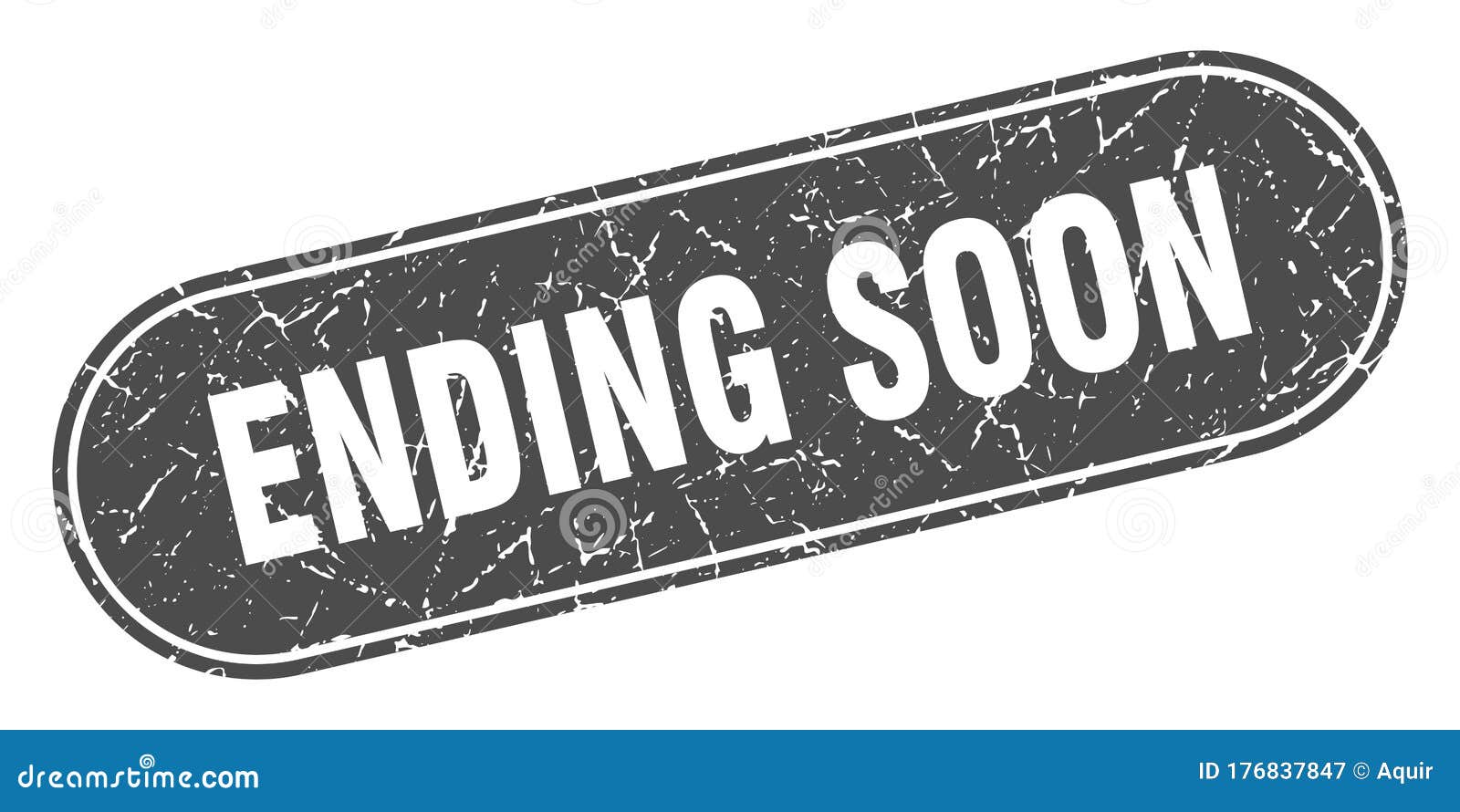 Ending Soon Sign. Ending Soon Grunge Stamp Stock Vector - Illustration ...
