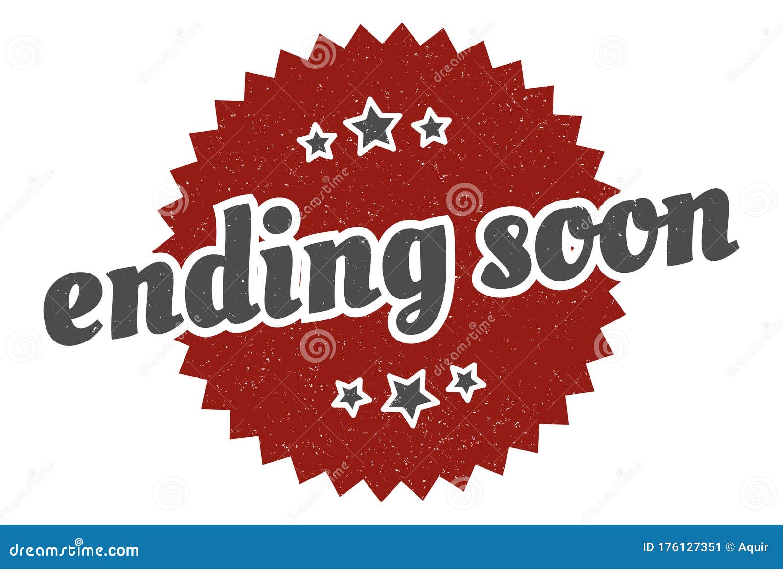 Ending Soon Sign. Ending Soon Vintage Retro Label Stock Vector ...