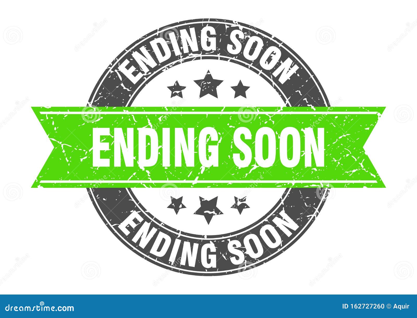Ending soon stamp stock vector. Illustration of finish - 162727260