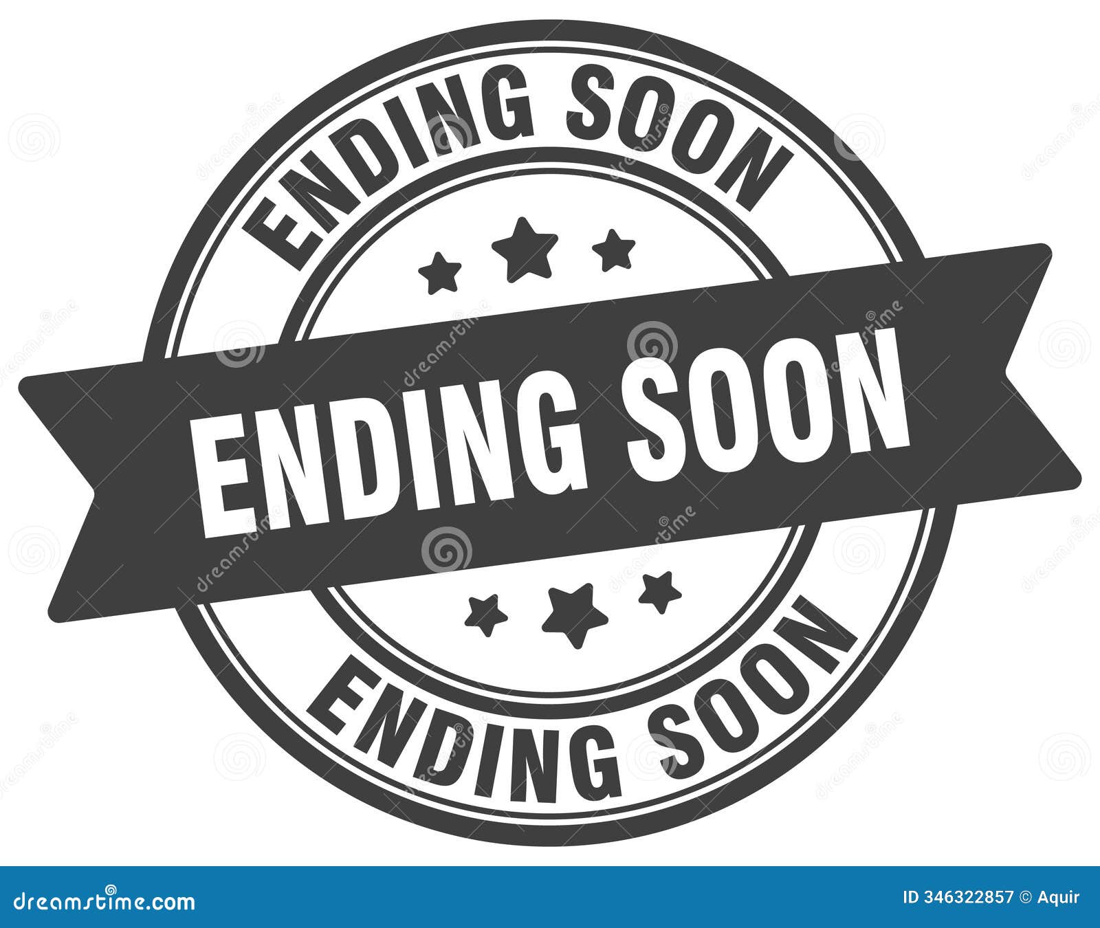 Ending Soon Stamp. Ending Soon Label on Transparent Background. Round ...