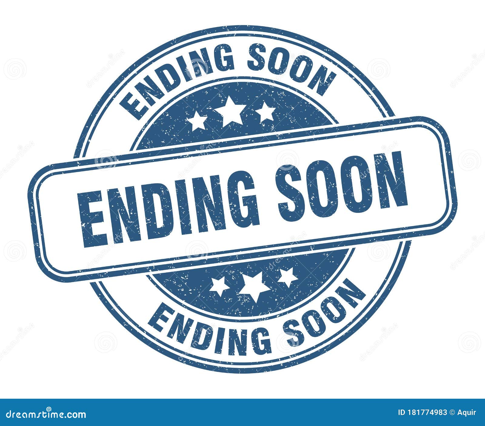 Ending Soon Stamp. Ending Soon Round Grunge Sign Stock Vector ...