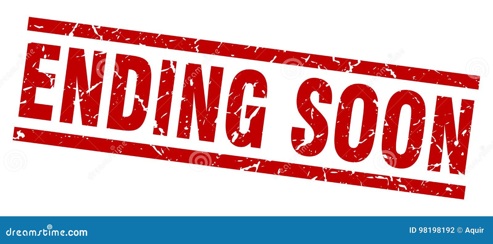 Ending soon stamp stock vector. Illustration of square - 98198192
