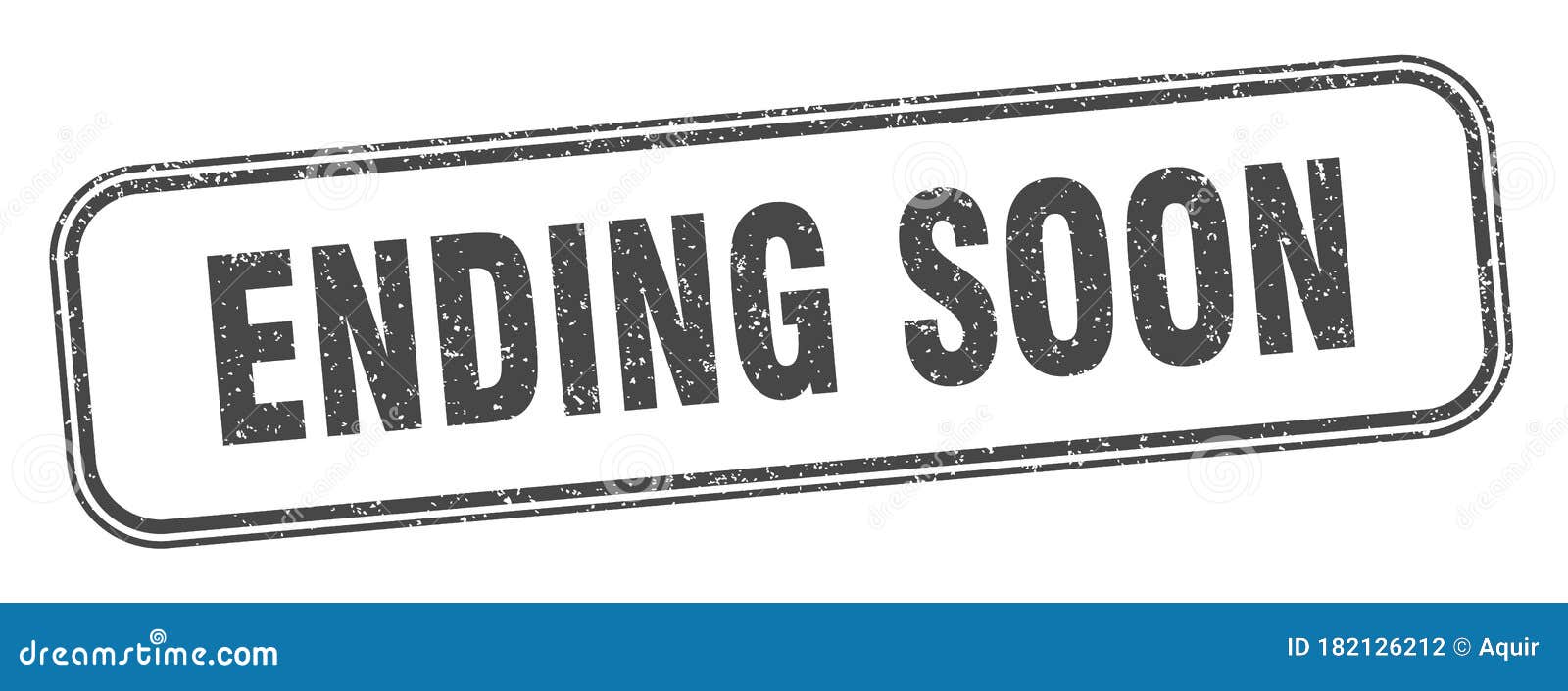 Ending Soon Stamp. Ending Soon Square Grunge Sign Stock Vector ...
