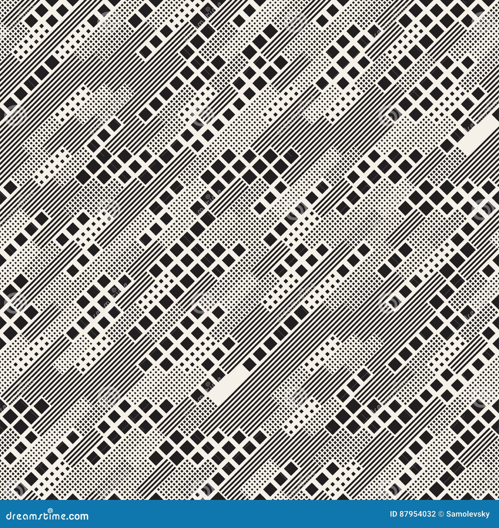 Endless Abstract Background with Random Size Squares. Vector Seamless ...