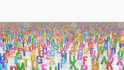 Endless alphabet letters stock illustration. Illustration of type ...