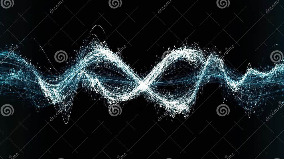 Endless Audiobook Waves Creating Infinity Symbol As a Representation of ...