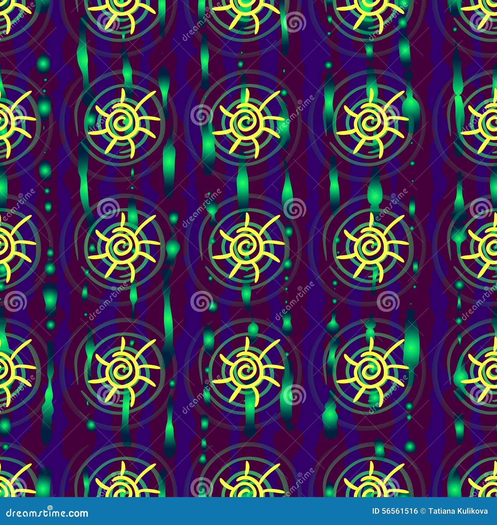 Endless Background of the Sun Stock Illustration - Illustration of ...