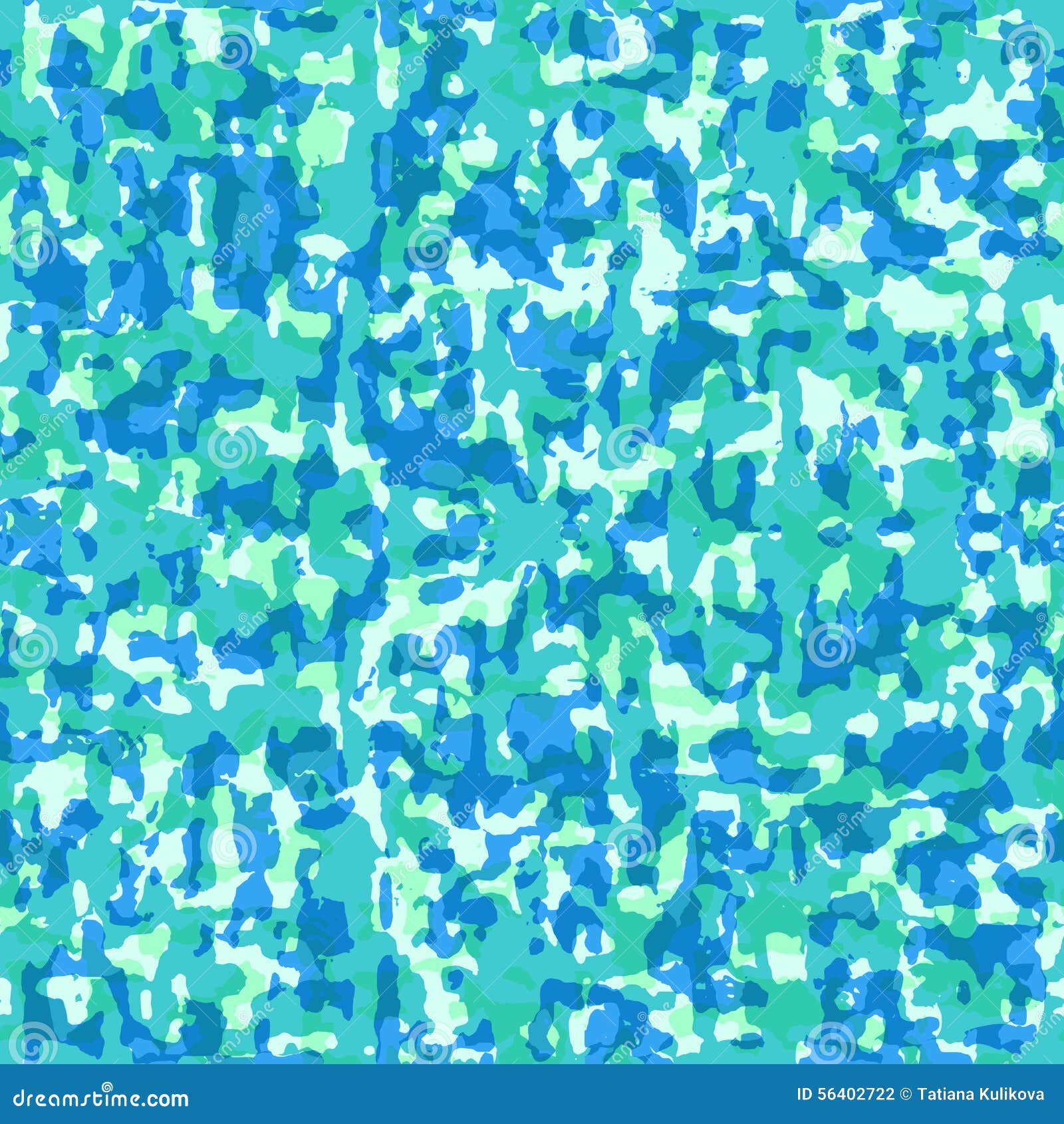 Endless blue color spots. stock vector. Illustration of pattern - 56402722