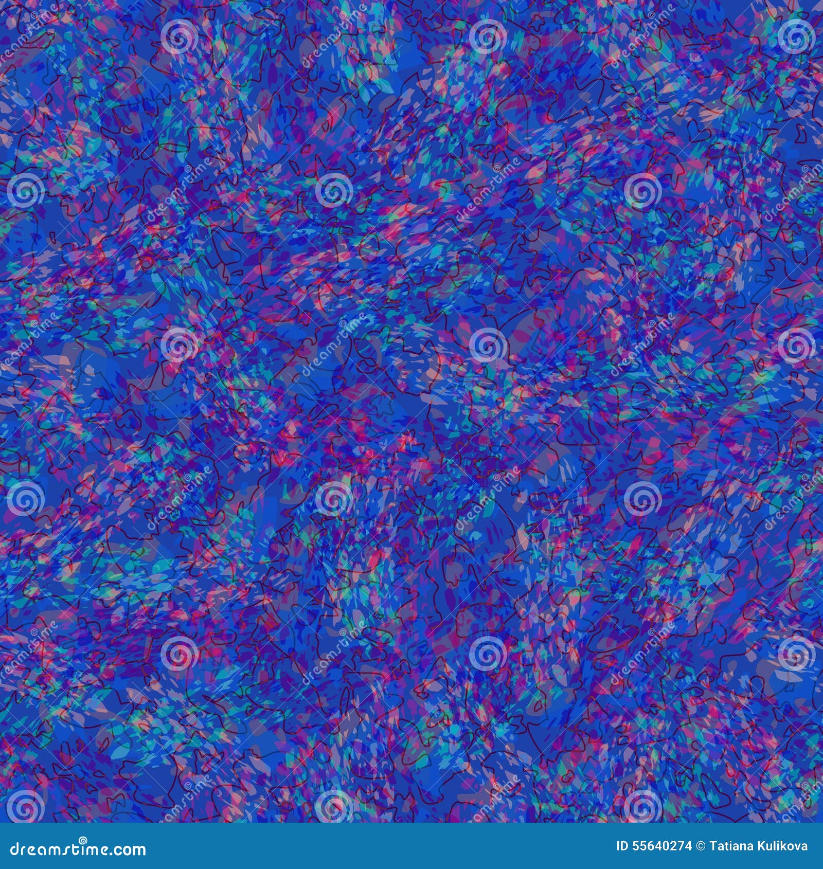 Endless Blue and Purple Spots. Stock Vector - Illustration of spot ...