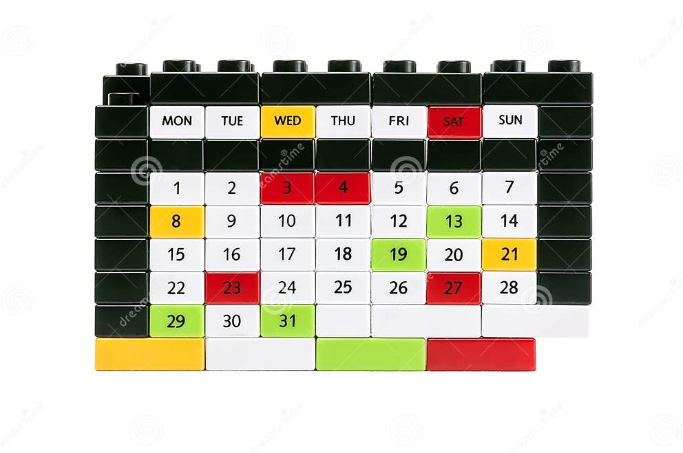 Endless calendar stock photo. Image of week, colorful - 57545894