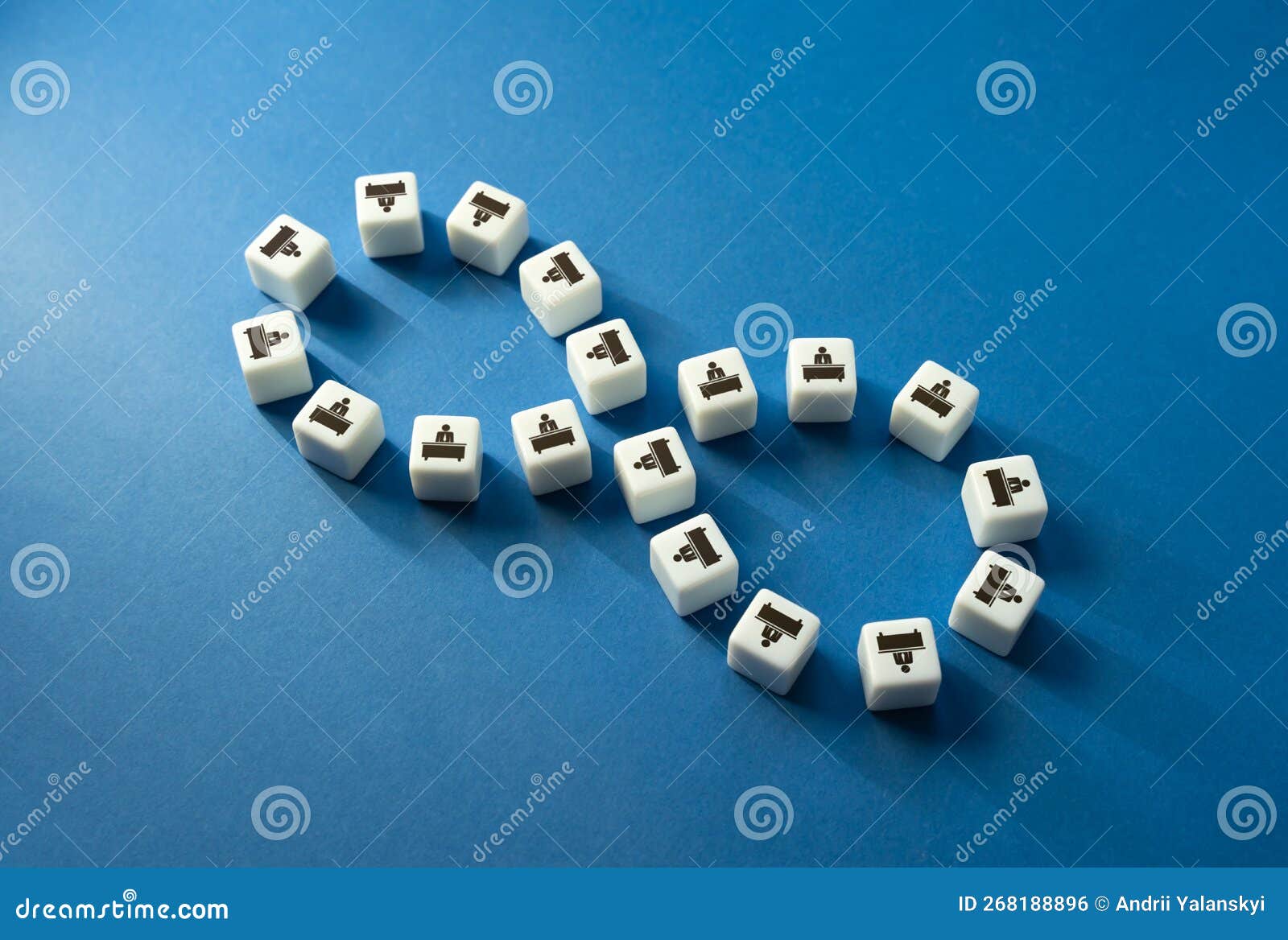 The Endless Circle of Bureaucracy. Bureaucratic Hell. Corruption Stock ...