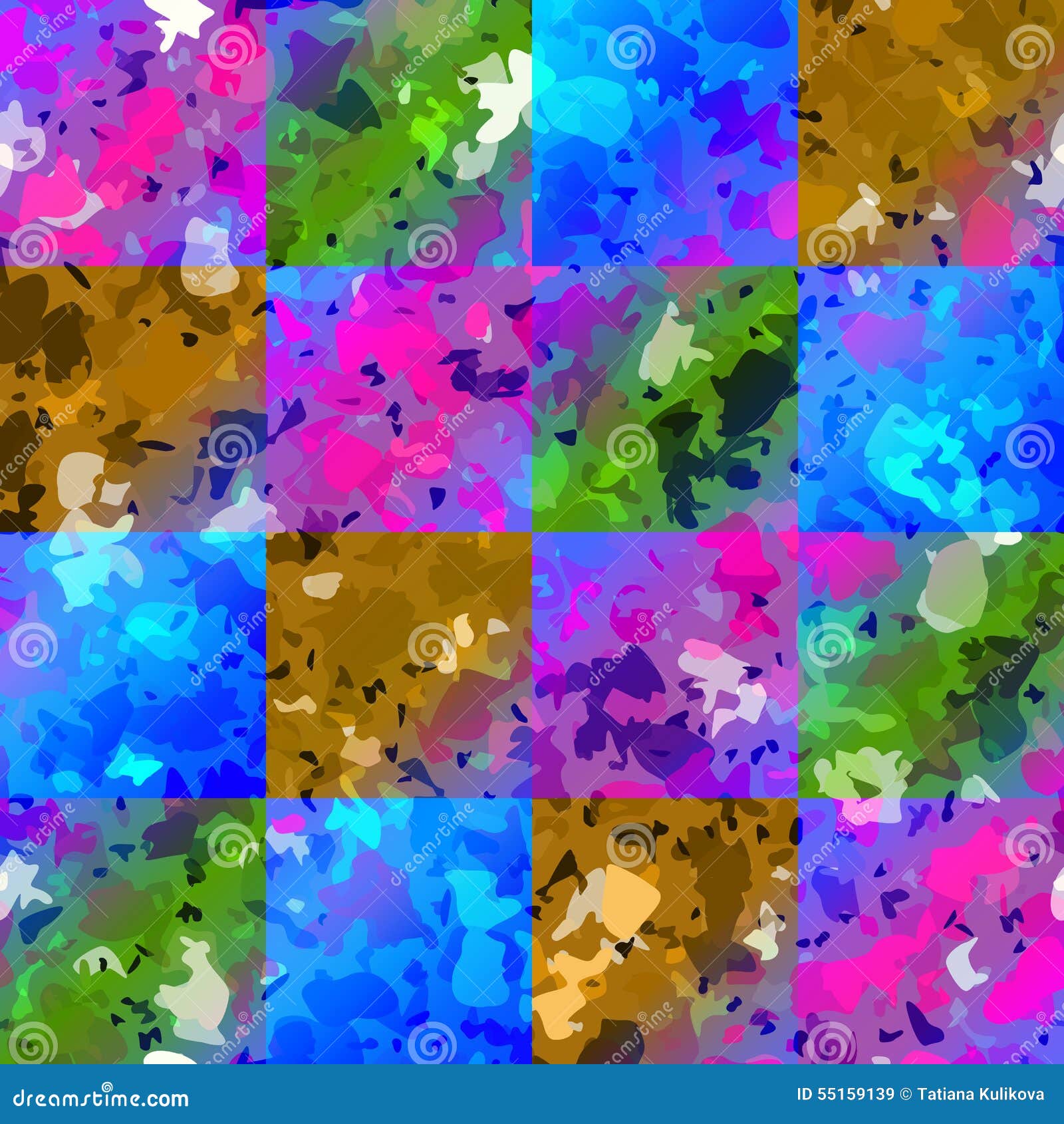 Endless Colorful Color Spots. Stock Vector - Illustration of print ...