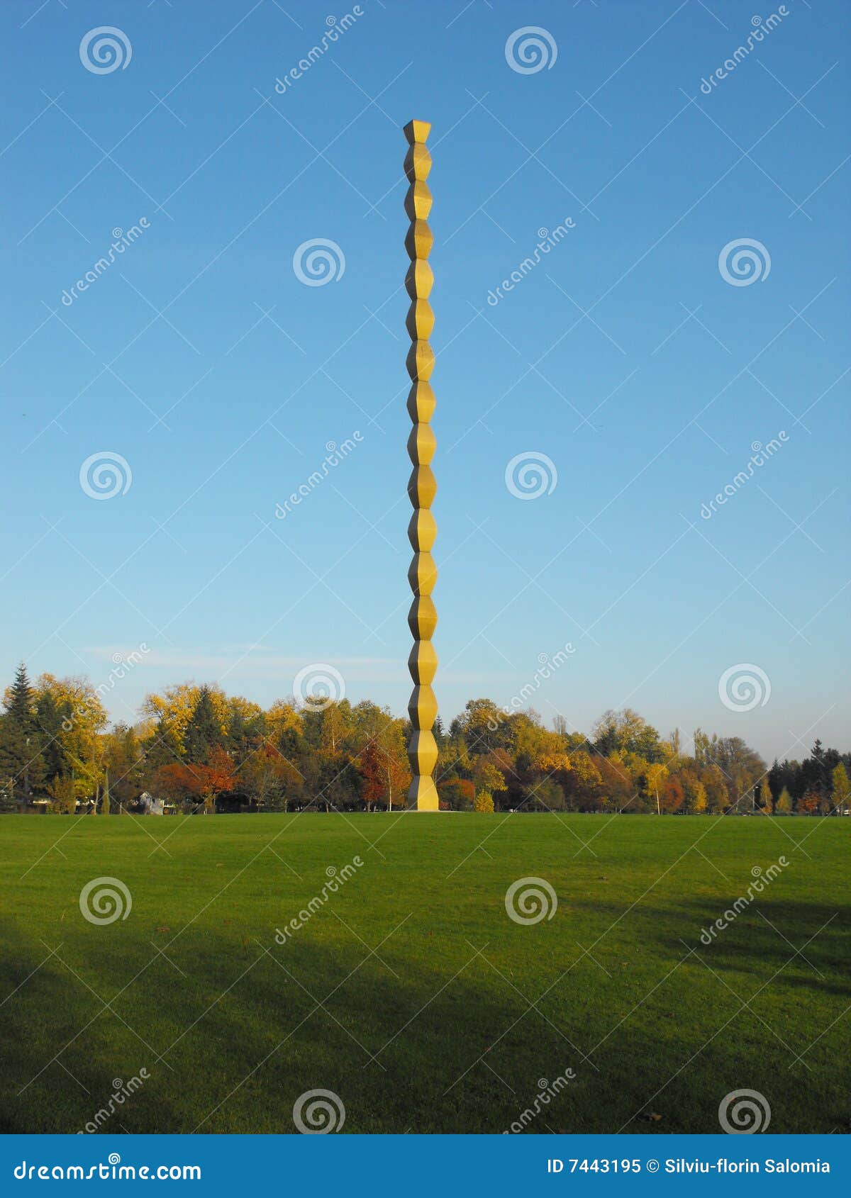 Endless column stock image. Image of sculpture, neverending - 7443195