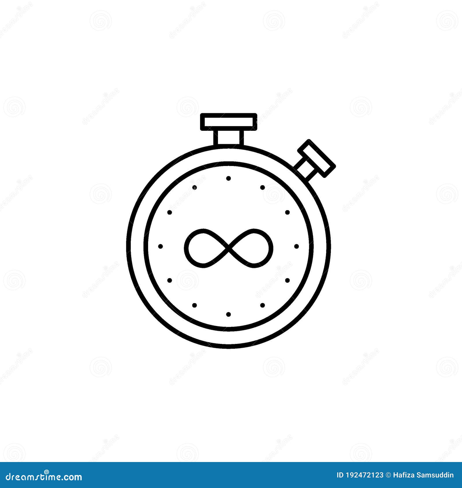 Endless Countdown Concept. Vector Illustration Decorative Design Stock ...