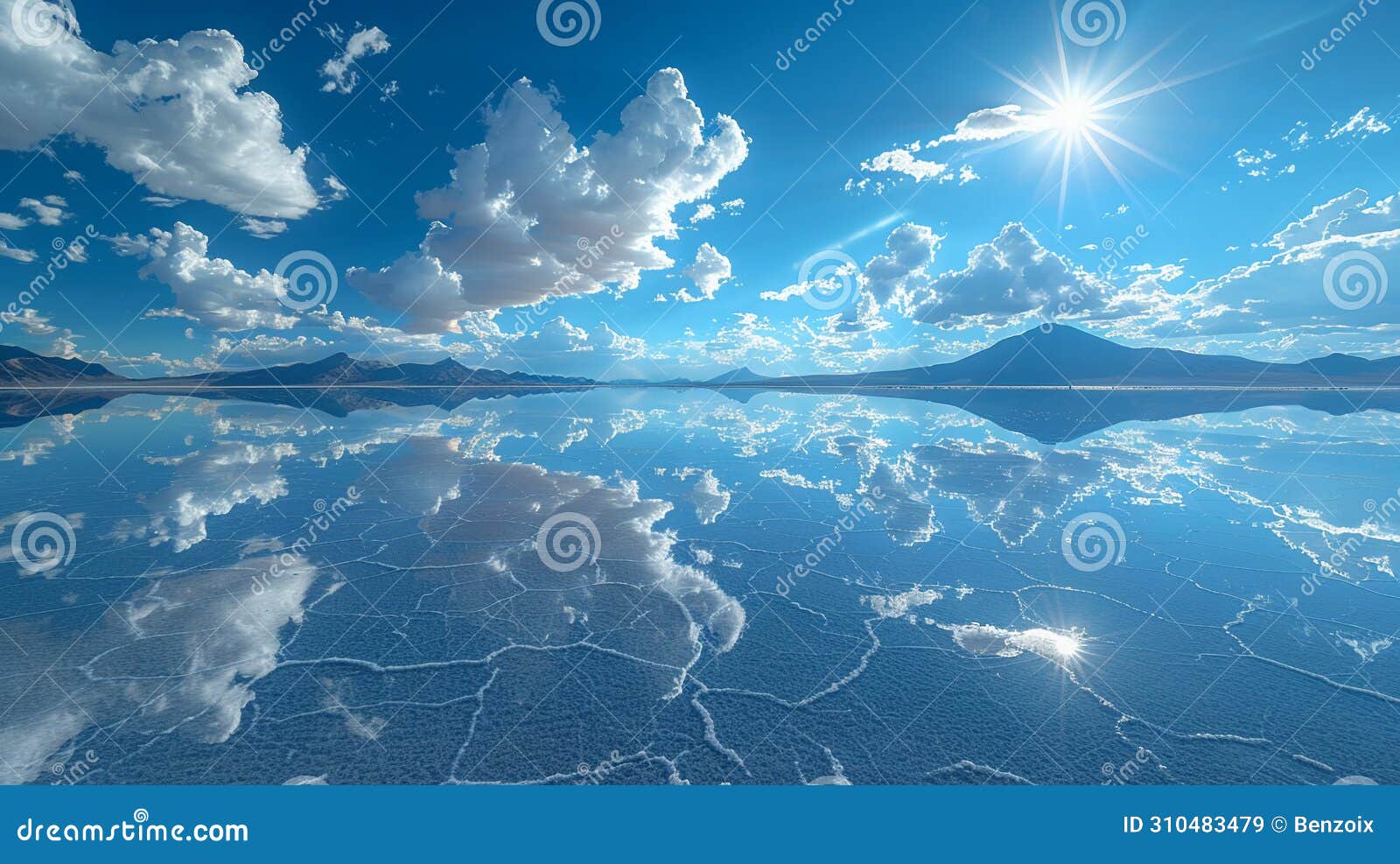 The Endless Expanse of a Salt Flat Stock Image - Image of reach, earth ...