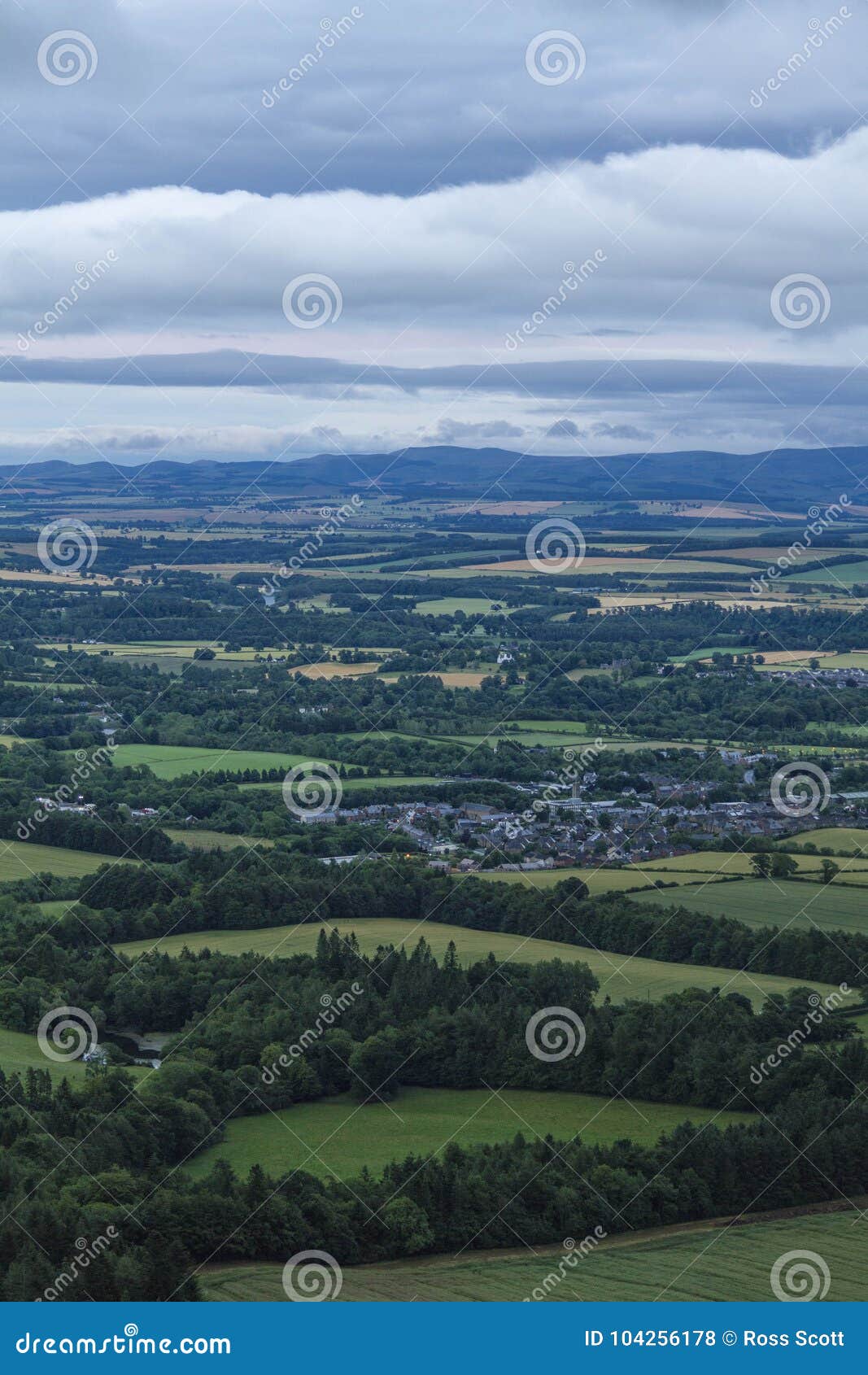 Endless Fields in the Scottish Borders Stock Photo - Image of hilltop ...