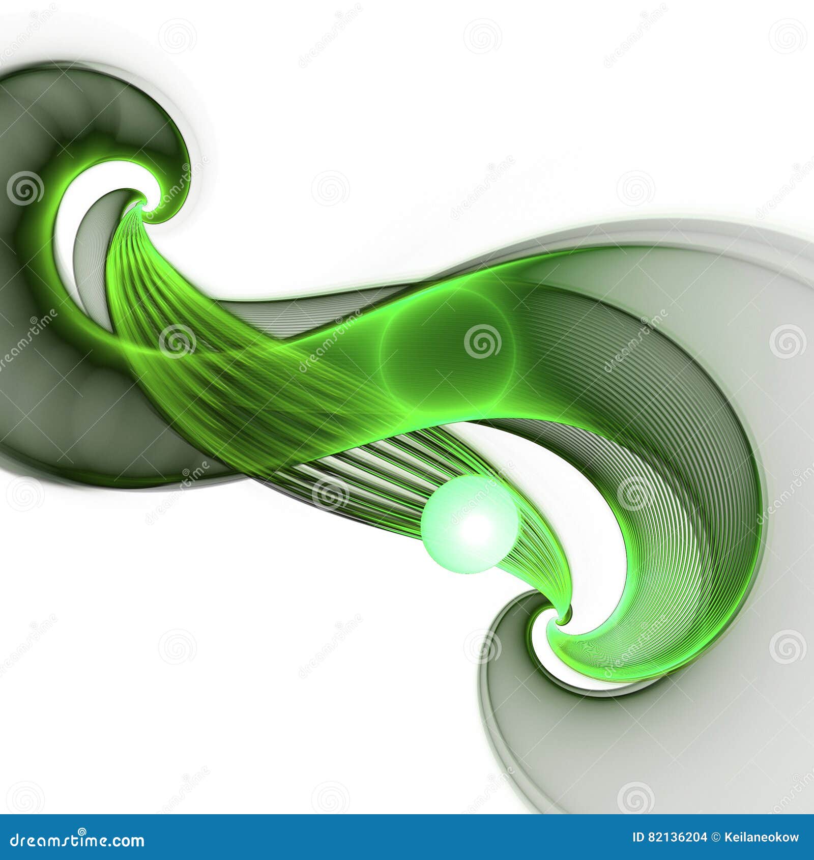 Endless Fractal Spiral, Digital Artwork Stock Illustration ...